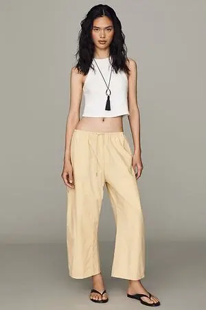 PISTOLA Theo Drawstring Poplin Pants