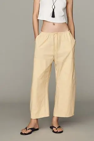 PISTOLA Theo Drawstring Poplin Pants