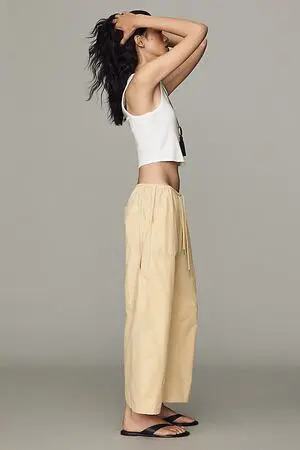 PISTOLA Theo Drawstring Poplin Pants