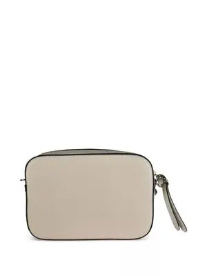 JIMMY CHOO Jc Logo Grained Leather Shoulder Bag - Neutrals