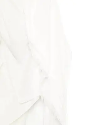 YEHUAFAN Fine Knit Frayed Draped Cardigan