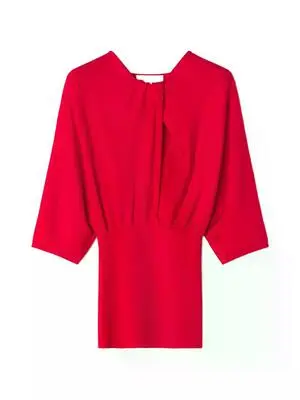 LANVIN Draped Three-quarter Sleeve Sweater