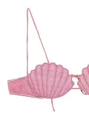 Oseree Shell-patch Bikini - Pink