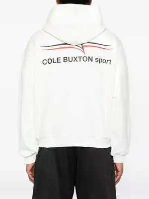 COLE BUXTON Logo Print Zip-up Hoodie