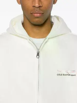 COLE BUXTON Logo Print Zip-up Hoodie