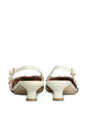 L'ARIANNA Pointed-toe Slingback Pumps