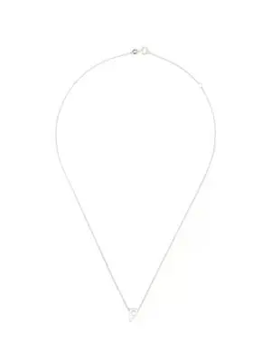 Le Gramme Initial Pendant Necklace - Silver