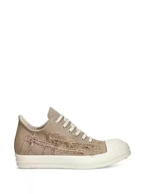 Rick Owens Distressed Low-top Sneakers