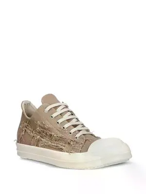 Rick Owens Distressed Low-top Sneakers