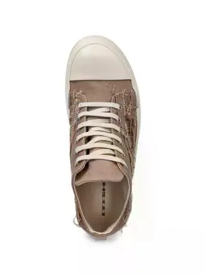 Rick Owens Distressed Low-top Sneakers