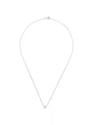 Le Gramme Alphabet Necklace - Silver
