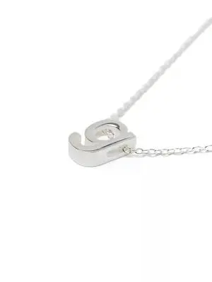 Le Gramme Alphabet Pendant Necklace