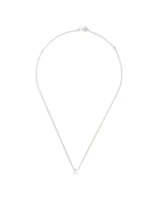 Le Gramme Alphabet Necklace - Silver