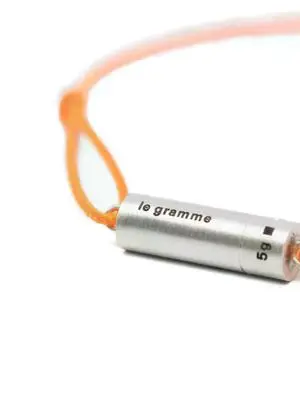 Le Gramme 5g Cable Cord Bracelet - Orange