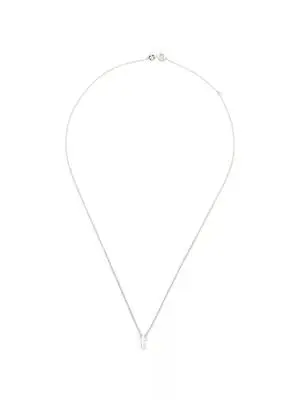 Le Gramme Alphabet Pendant Necklace - Silver