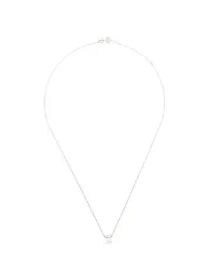 Le Gramme Alphabet Pendant Necklace - Silver