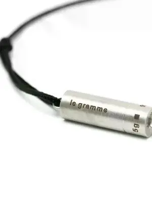 Le Gramme Engraved Logo Bracelet - Black