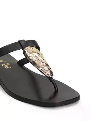 CORAL BLUE Stud-embellished Sandals