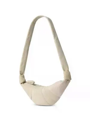 LEMAIRE Small Croissant Bag In Alpaca Nubuck - Neutrals