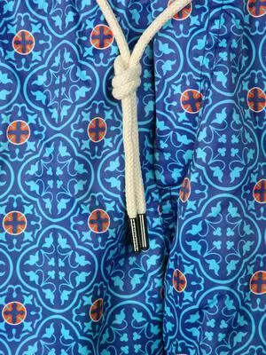 PENINSULA SWIMWEAR Vendicari Geometric-print Swim Shorts