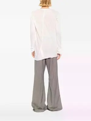Rick Owens Raw-edge Long-sleeve T-shirt