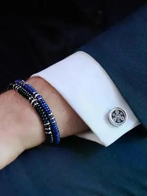 Tateossian Septa Gear Round Cufflinks