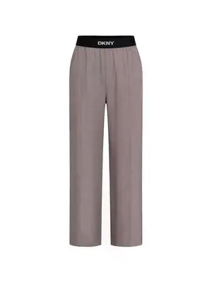 Dkny Elasticated Wide-leg Trousers