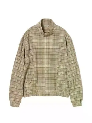 Auralee Check Zip-up Jacket