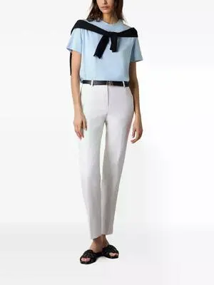 Brooks Brothers Button-detail Embroidered T-shirt
