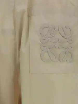 Loewe X Paula's Ibiza Anagram Embroidered Cropped Trousers