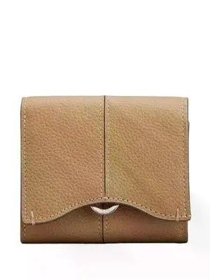 TOD'S Grained Leather Wallet - Brown