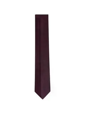 Zegna Textured Silk Tie - Red
