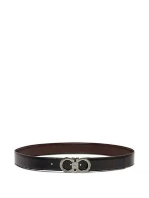 FERRAGAMO Gancini Reversible Belt - Brown