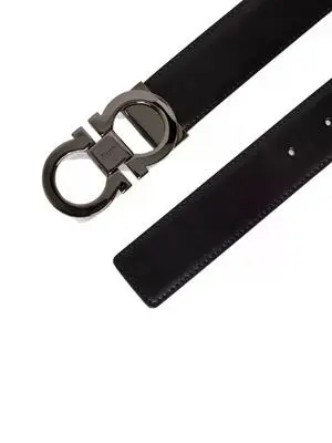 FERRAGAMO Gancini Reversible Belt - Brown