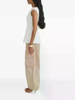 MOOS STUDIO One-shoulder Peplum Top