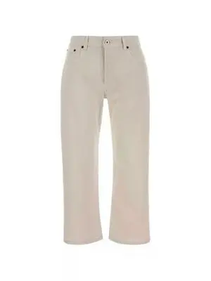 Miu Miu Embroidered Cotton Trousers