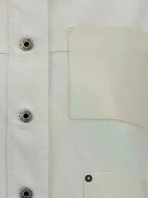 Loewe Anagram Debossed Denim Jacket - White