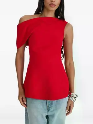MOOS STUDIO One-shoulder Peplum Top