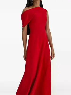 MOOS STUDIO Off-shoulder Draped Gown