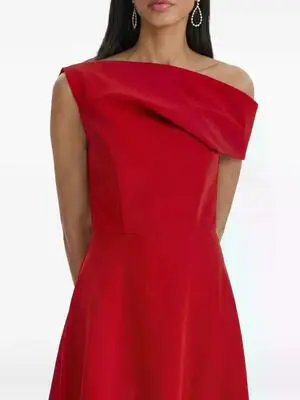 MOOS STUDIO Off-shoulder A-line Midi Dress