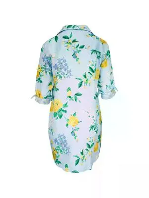 Frank & Eileen Mary Floral Print Shirt Mini Dress