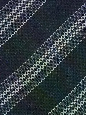 PAOLO ALBIZZATI Diagonal Stripe Neck Tie - Blue