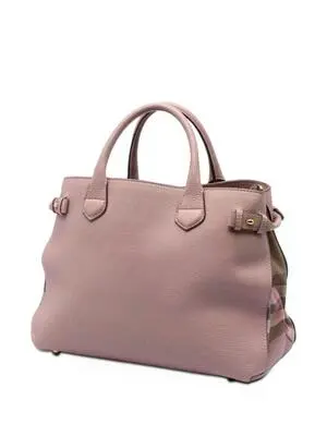 Burberry Medium Calfskin And House Check Banner Satchel