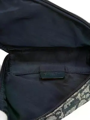 Dior Diorissimo Canvas Saddle Pouch - Blue