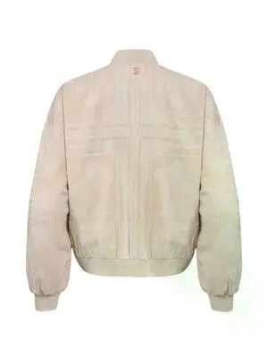 TWINSET Beige Floral Print Bomber Jacket