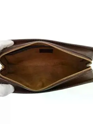 LOUIS VUITTON Damier Ebene Saint Louis Pochette Clutch Bag