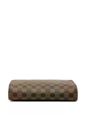 LOUIS VUITTON Damier Ebene Saint Louis Pochette Clutch Bag - Brown