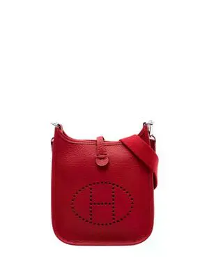 Hermès 2023 Clemence Evelyne I Tpm Crossbody Bag - Red
