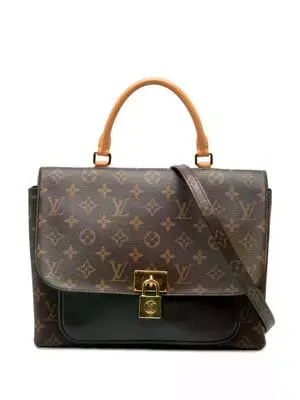 LOUIS VUITTON Monogram Marignan Satchel - Black