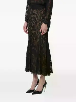 SELF-PORTRAIT Lace Mermaid Midi Skirt